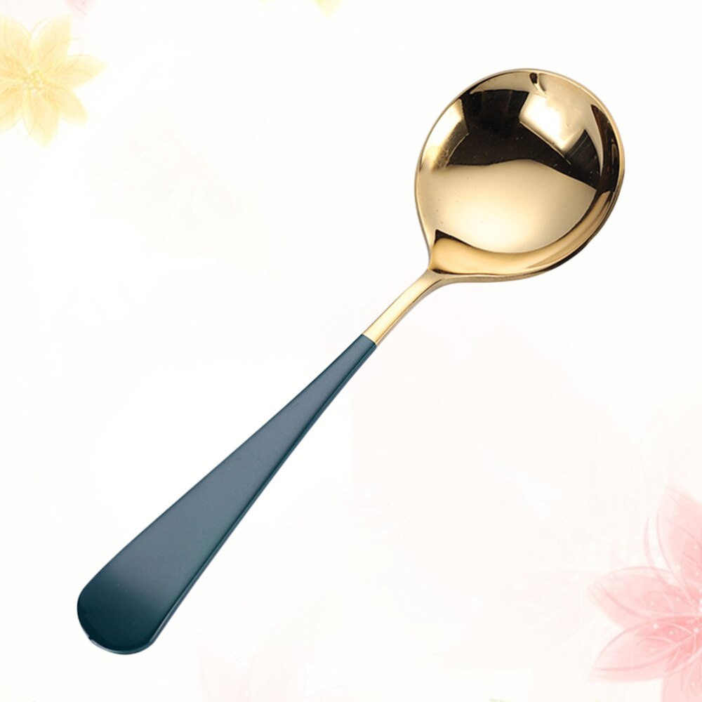 3pcs Silver 304 Stainless Steel Spoon Dessert Serv... – Vicedeal