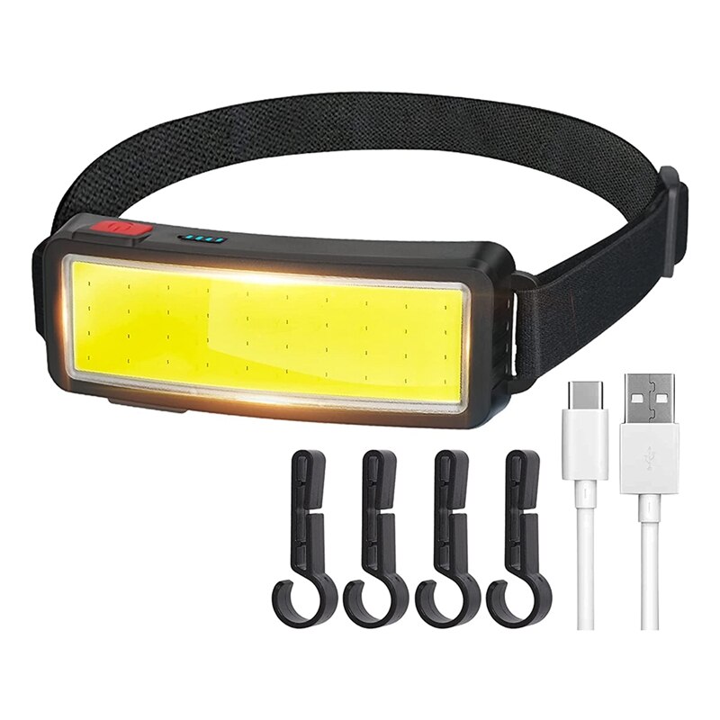 LED Headlight Flashlight 2000 Lumen USB Rechargeab... – Grandado