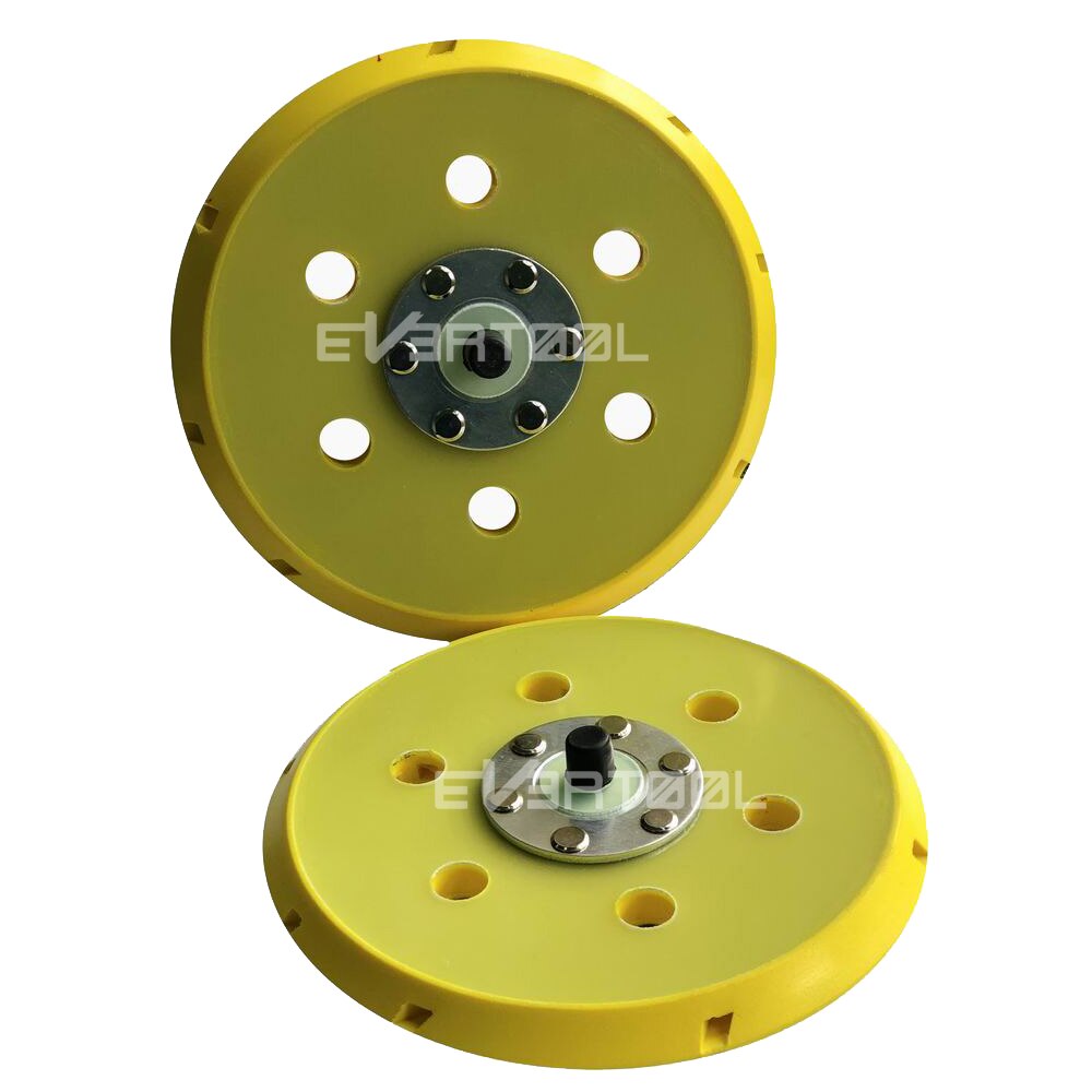 Yellow PU Backing Pad With Dust Extraction Holes – Grandado