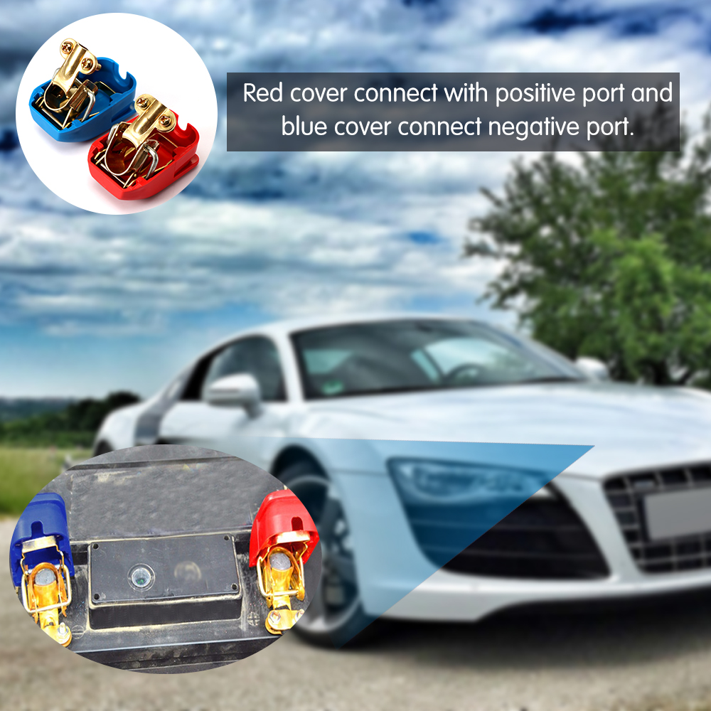 2 Pcs Battery Terminals Car Style 12V Quick Releas... – Grandado