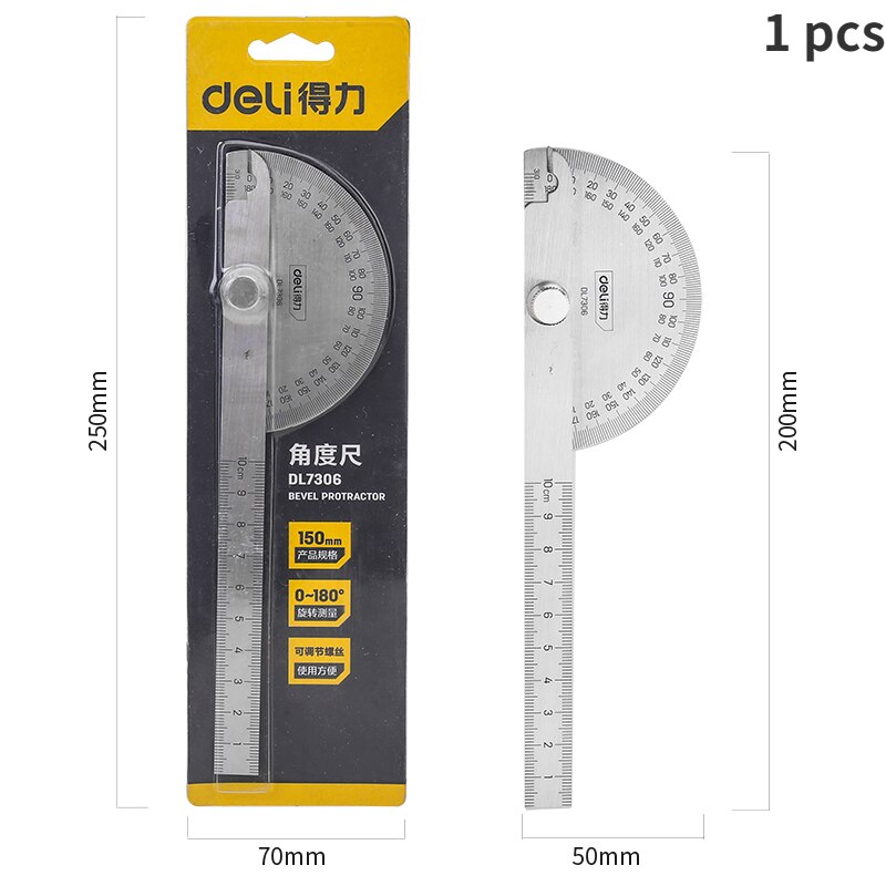 150mm Stainless Steel Angle Ruler Multi Function M... – Grandado