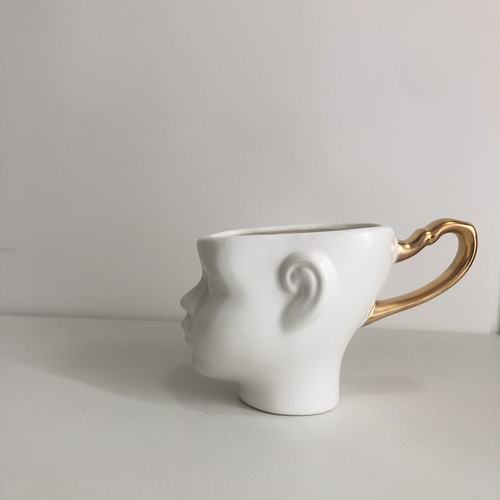 Nordic style cup personality face Mug couple ceram... – Grandado