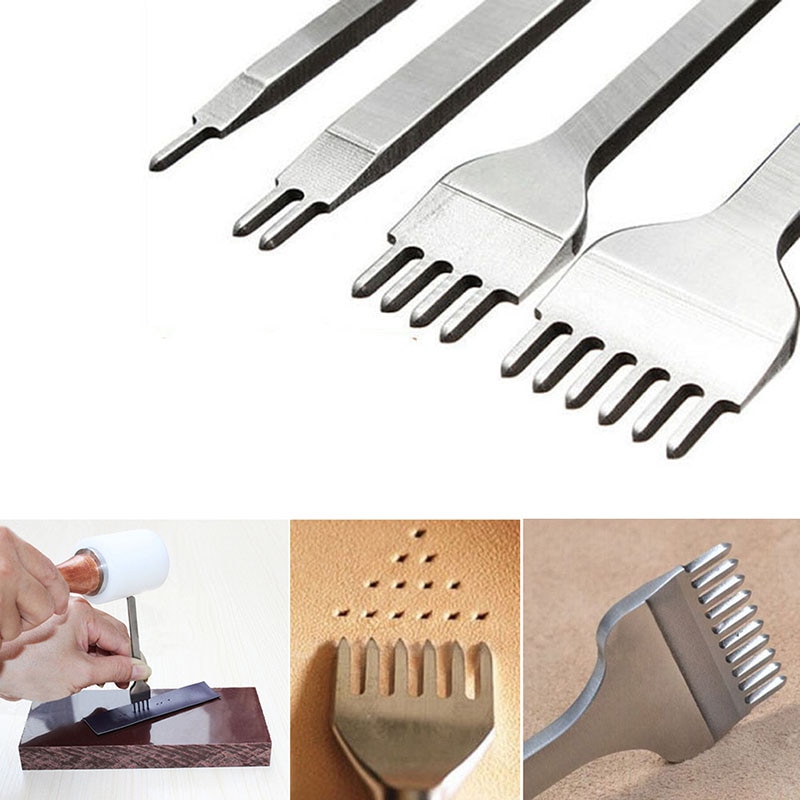 Household DIY Leather Craft Tool Set Stainless Ste... – Vicedeal