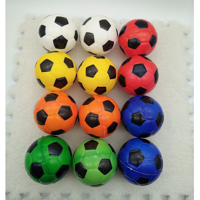 12pcs 63mm Anti Stress Ball Relief Black White soc... – Grandado