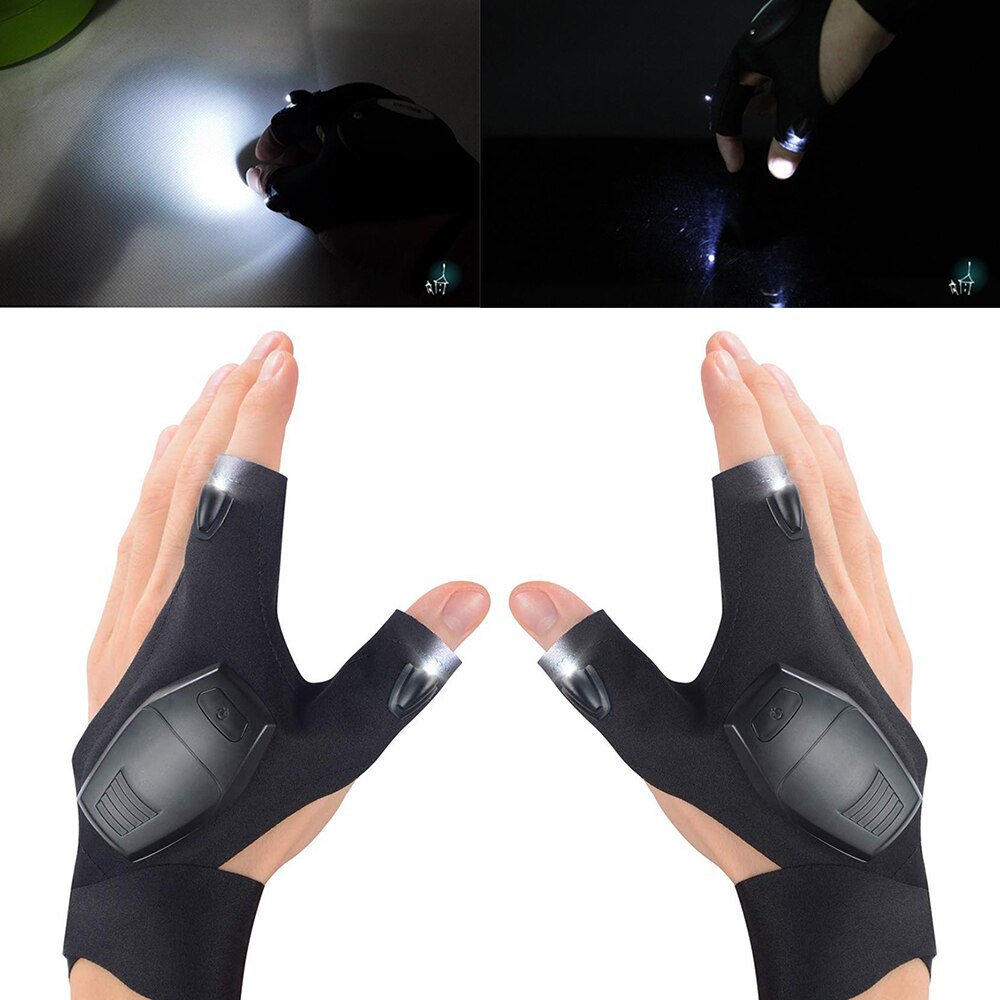 1 Pair Magic Strap Fingerless Led Glove Left Right... – Grandado