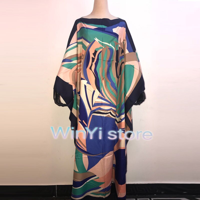 Kuwait Dashiki Dress Print Bohemia Hijab Loose Mus... – Vicedeal
