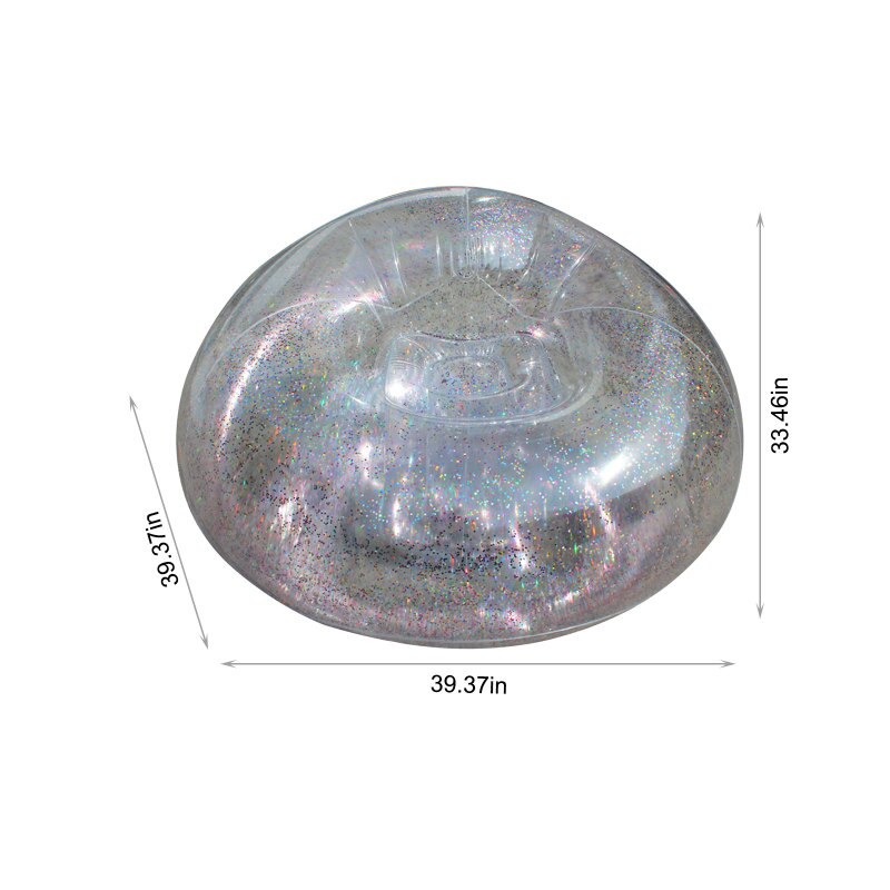 Transparent Shiny Inflatable Sofa Lazy Bean Bag Ai... – Vicedeal