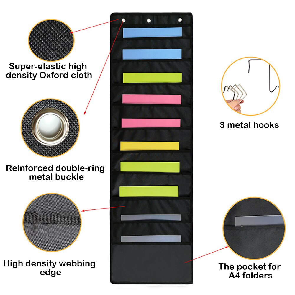 Behogar 10-Pocket Wall Door Hanging File Documents... – Vicedeal