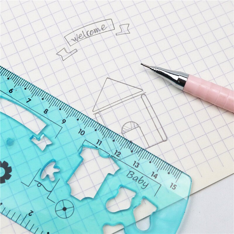 Fun and cute soft thick ruler 20/15cm Plastic is t... – Grandado