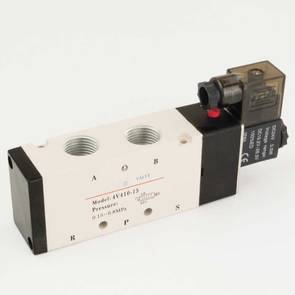4V410-15 5 Ports 2 Position Single Solenoid Pneuma... – Grandado