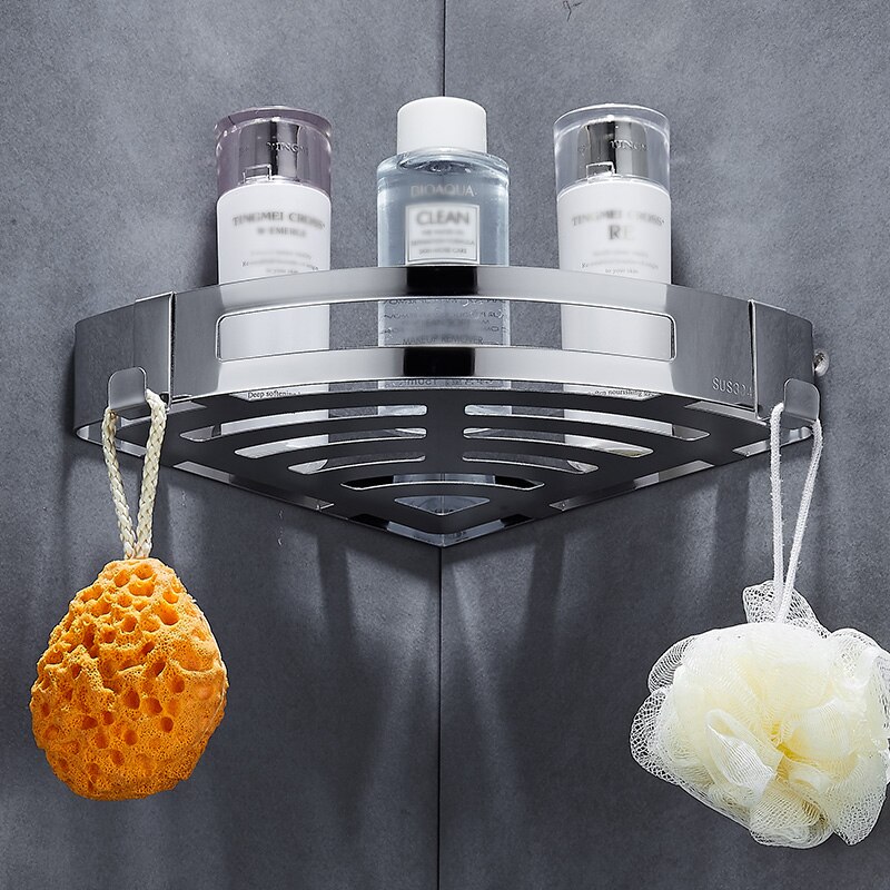 ROVOGO Shower Caddy Corner Shower Basket with 2 Ho... – Grandado