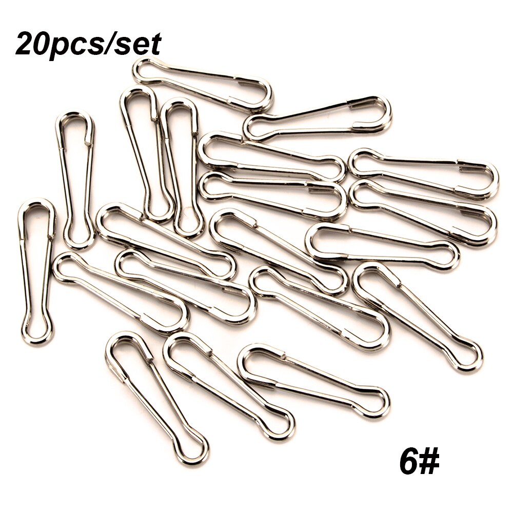 20pcs Fishing Connector Lure Snap Hook Fastlock Ba... – Grandado