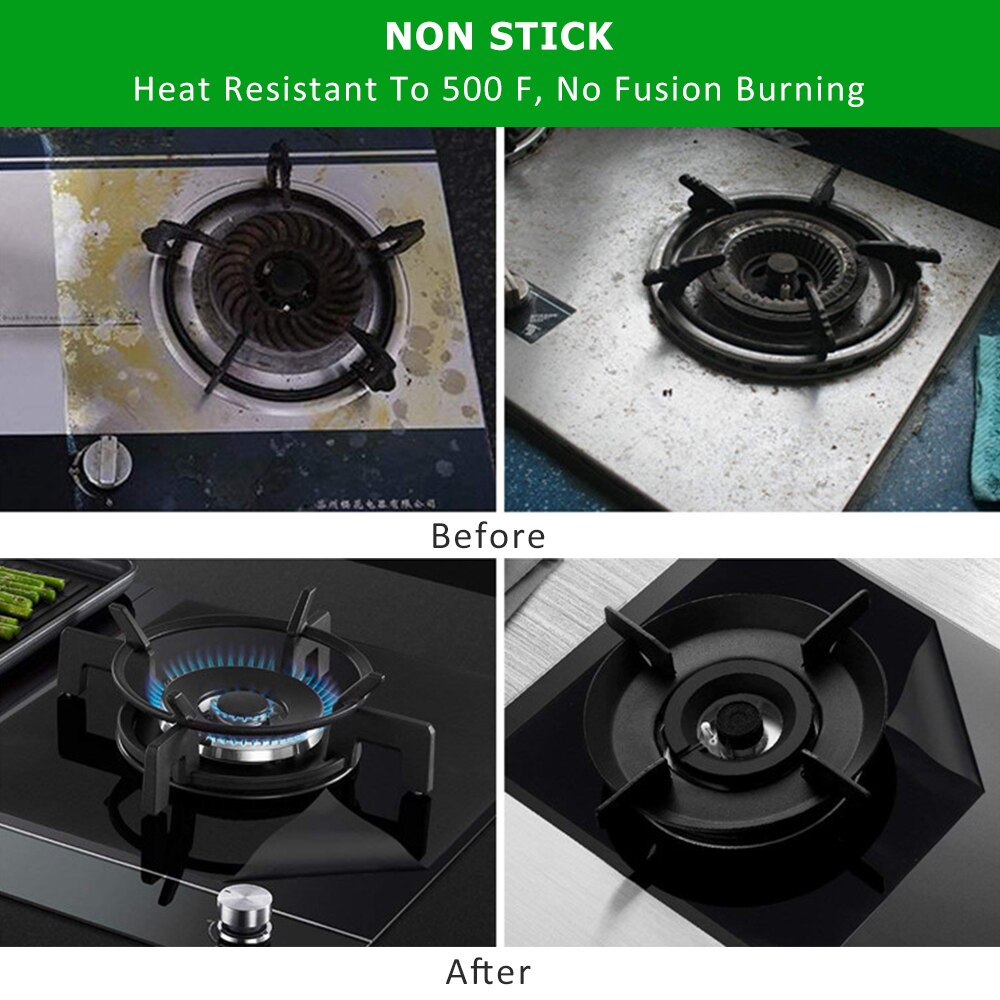 4pcs/Set Gas Stove Protector Cooker Cover Liner Cl... – Vicedeal