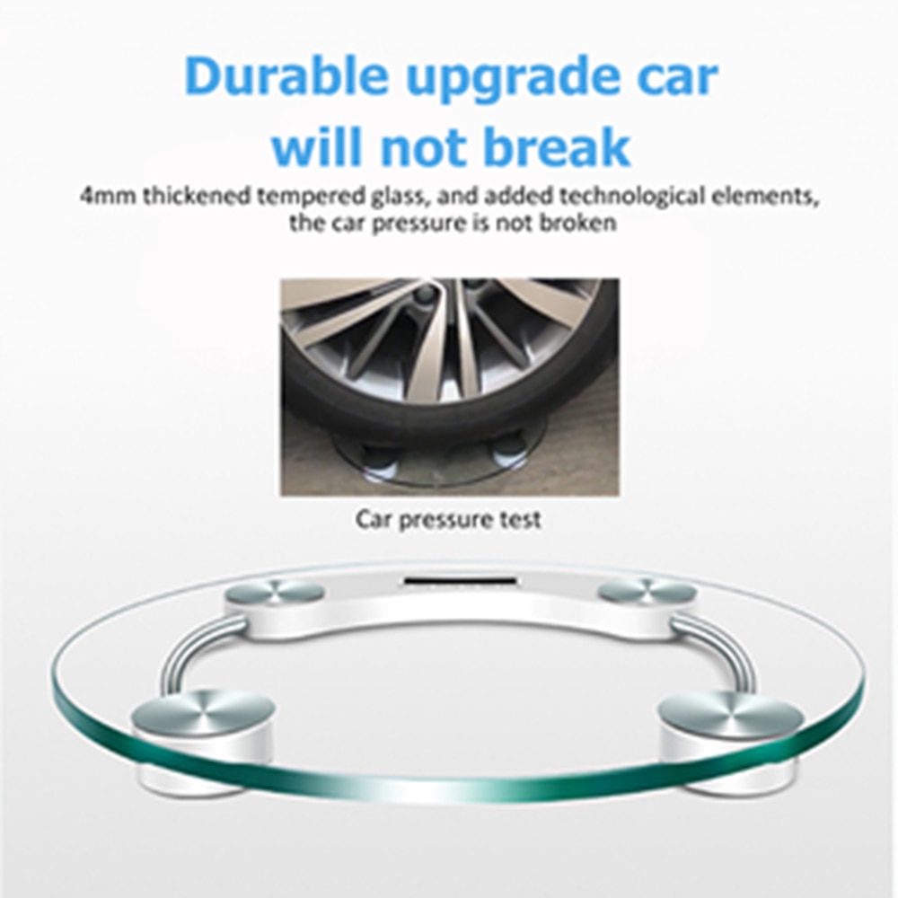 Round Human Digital Scale 180kg Healthy Weighing T... – Grandado