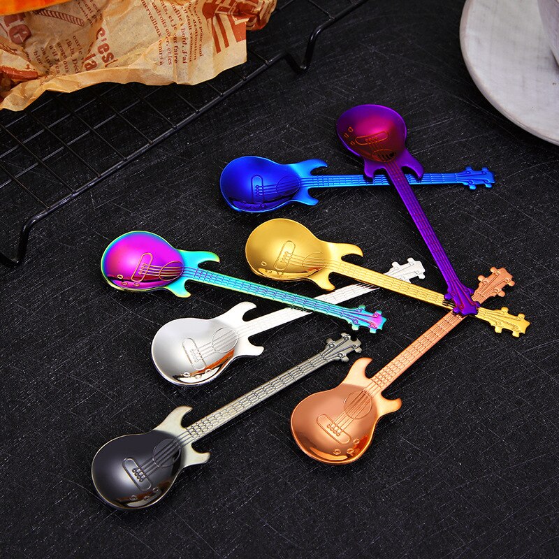 304 Stainless Steel Guitar Coffee Spoons Cute Spoo... – Vicedeal