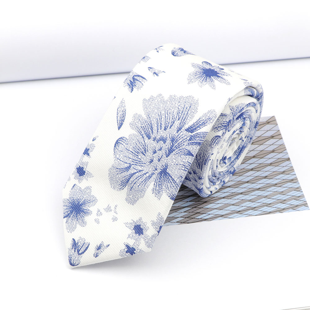 Corbata Vintage de algodón con flores para hombre,... – Vicedeal