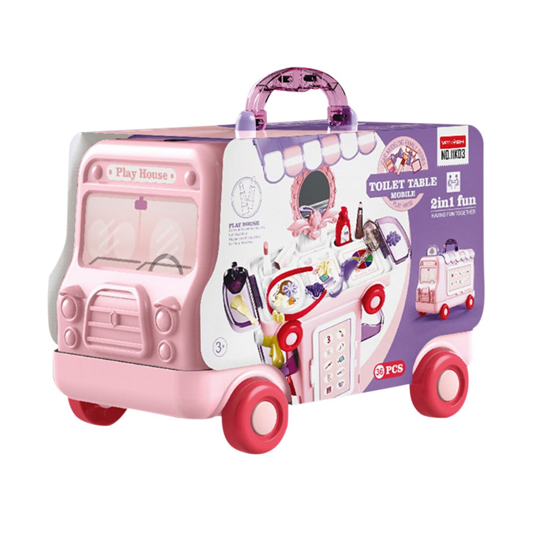 Children Cartoon Bus Pretend Playset Simulation Ma... – Grandado