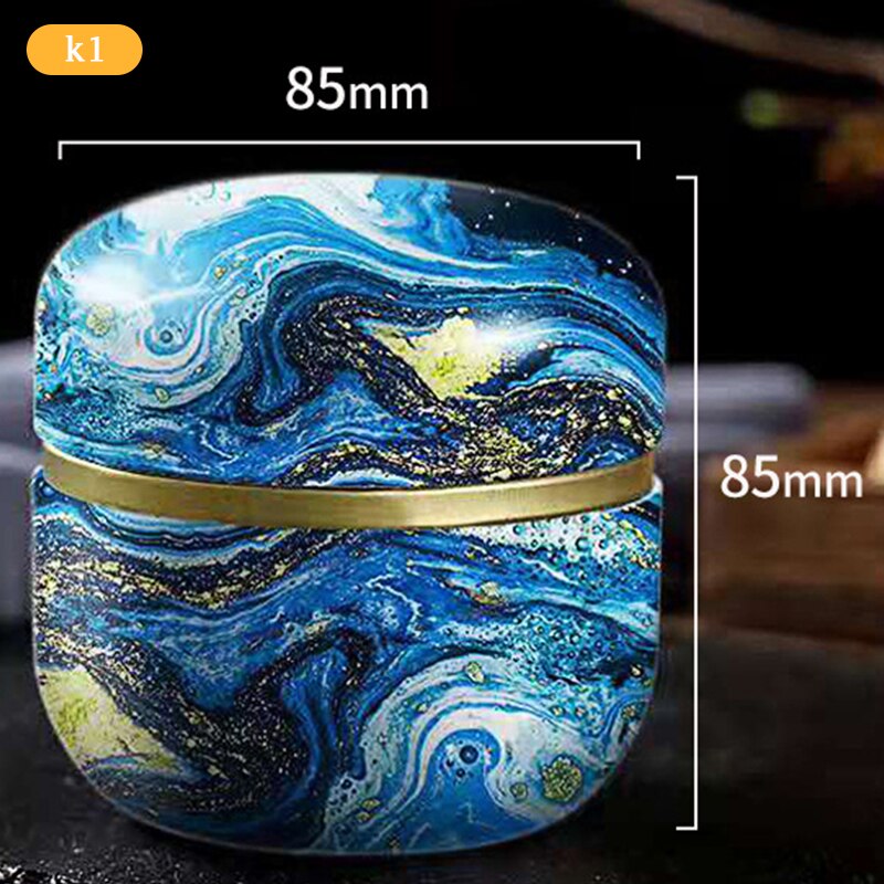 Tea Cans Retro Floral Tin Cans Tea Storage Box Wed... – Grandado