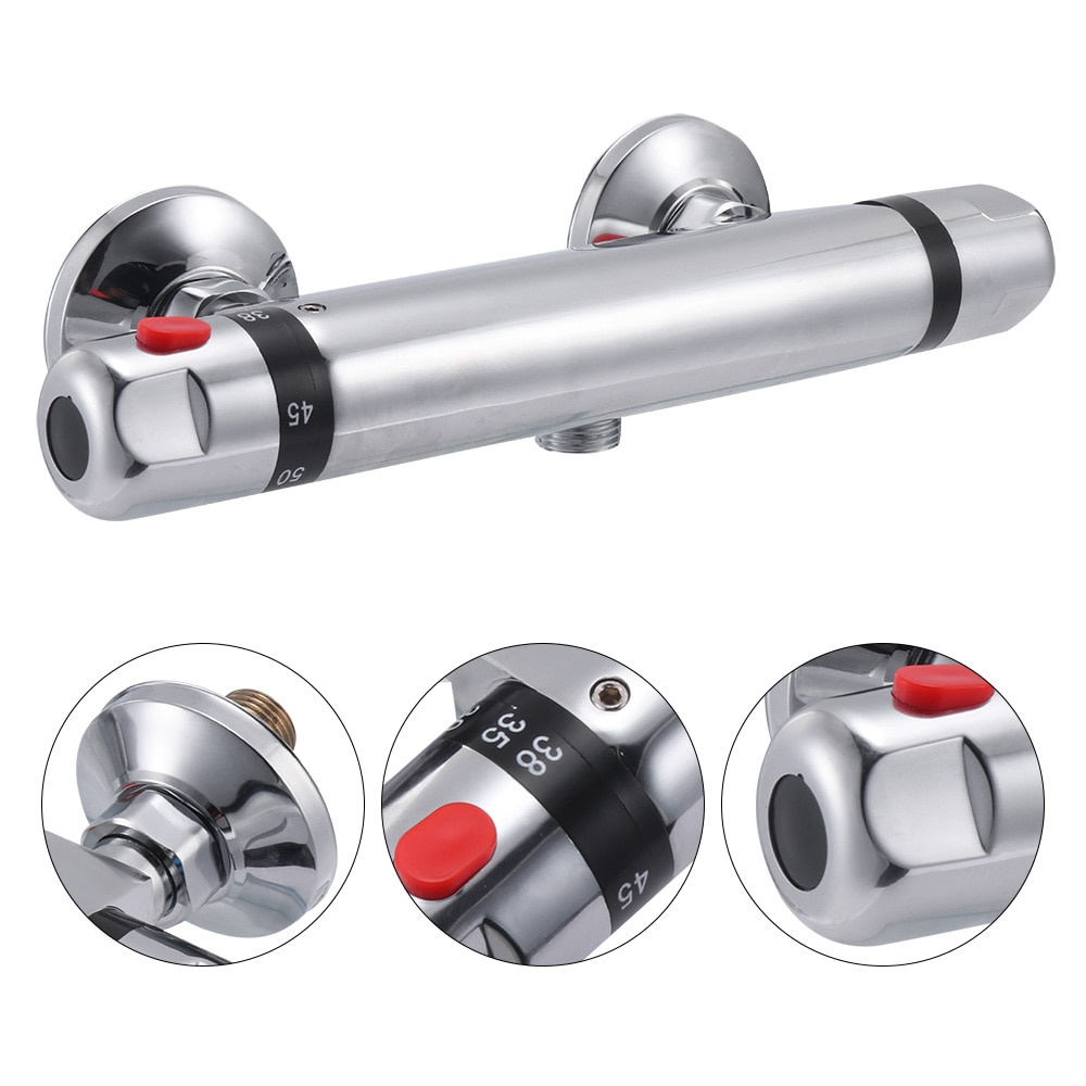 Mixing Water Valve Thermostatic Bar Shower Copper ... – Vicedeal