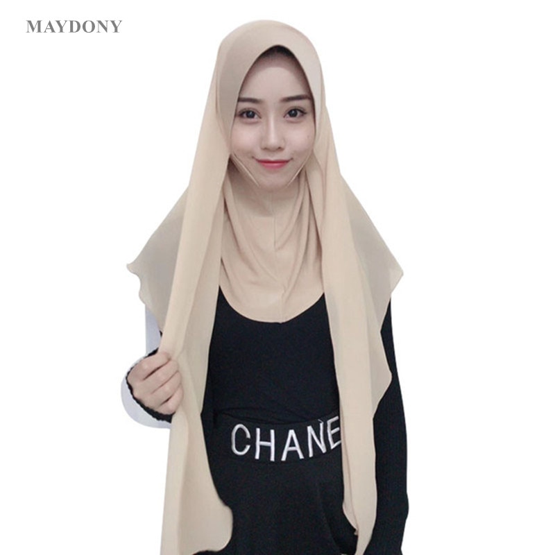 TJ71 Chiffon Easy Muslim Hijabs Scarf Headscarf Vo... – Vicedeal