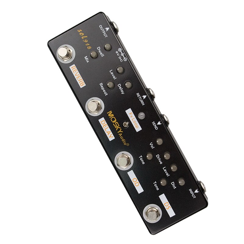 MOSKY Sol918 5-In-1 Guitar Multi-Effect Pedal Dist... – Grandado