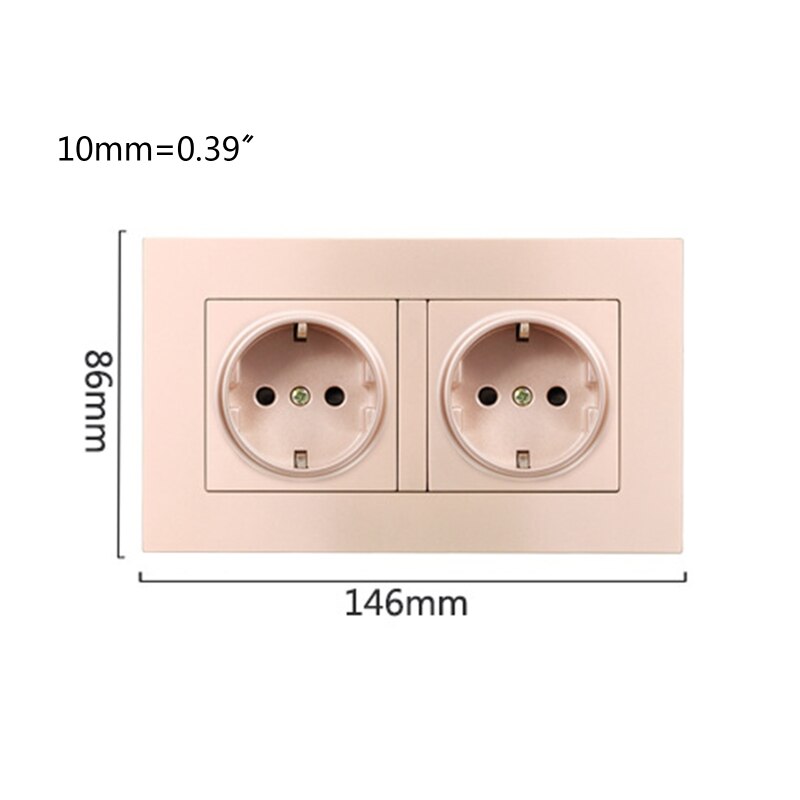 146 Model EU Plug Electrical Wall Socket Indoor Re... – Vicedeal