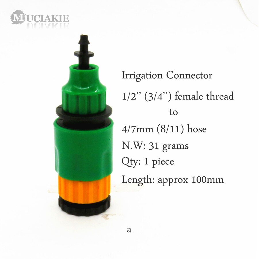 MUCIAKIE 1PC 1/2 ''3/4'' Binnendraad Tuin Irrigati... – Vicedeal