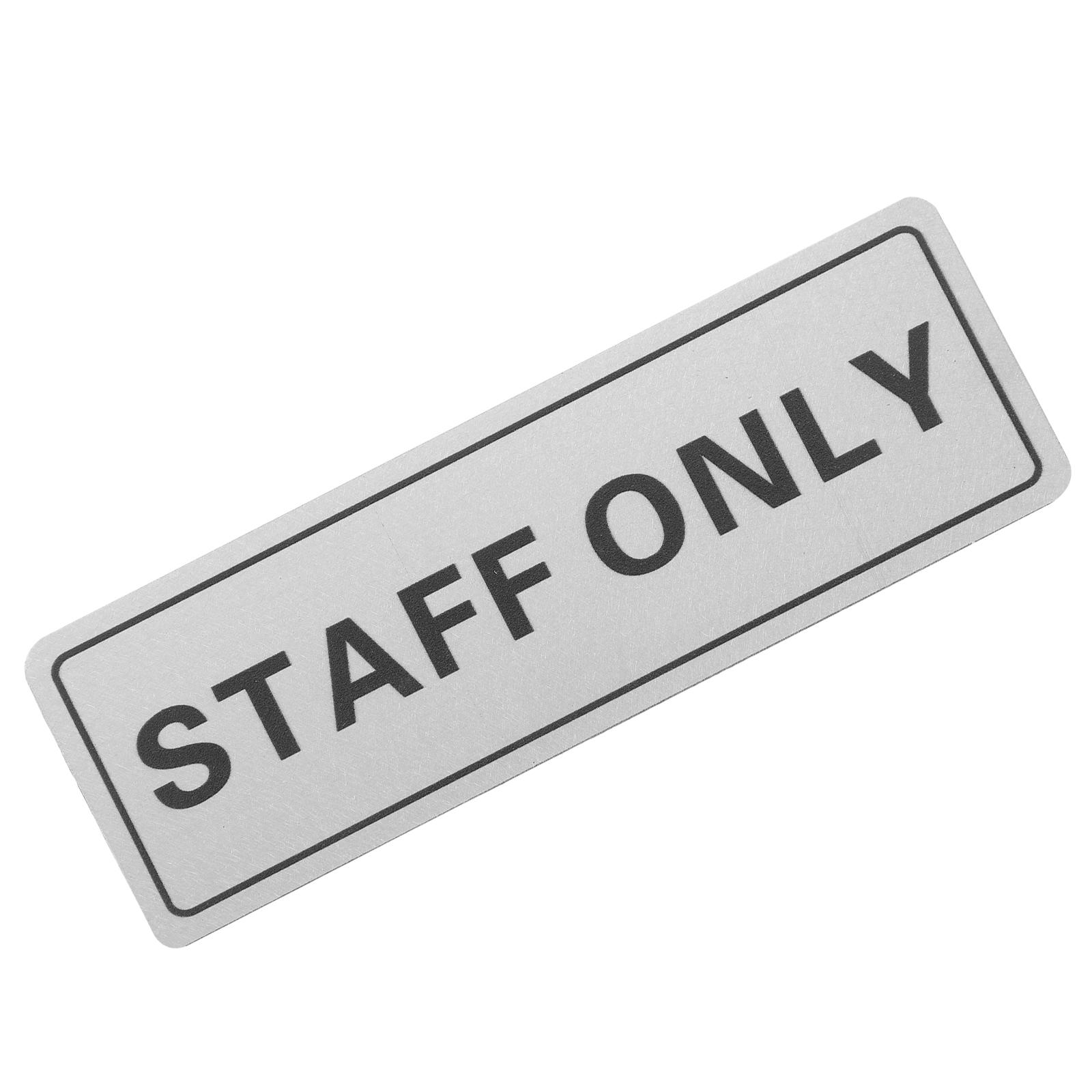 Front Door Staff Only Sign Public Store Staff Only... – Vicedeal