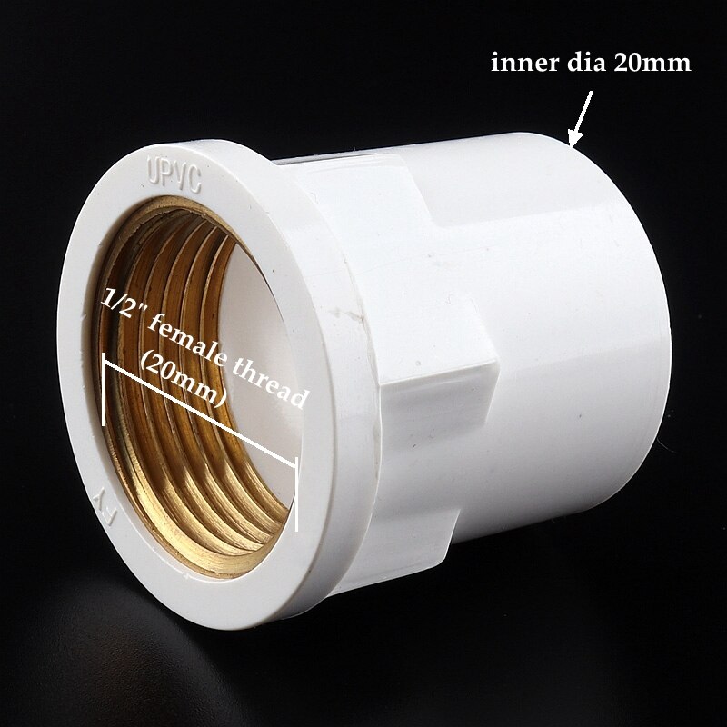 2-20pcs 1/2"~1" Brass Female Thread PVC Pipe Quick... – Grandado