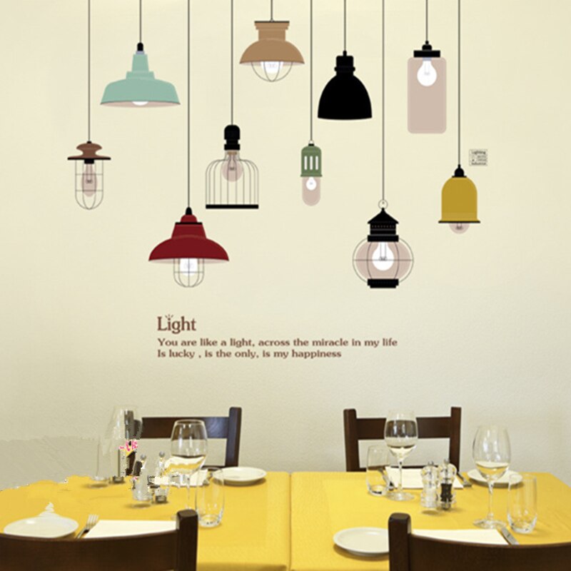 Shine Light Bulb Wall Sticker Living Room Bedroom ... – Grandado