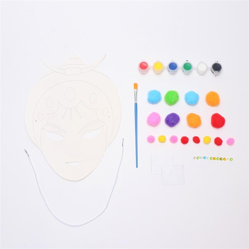 3 Set of Peking Opera Face Mask Blank Painting DIY... – Grandado
