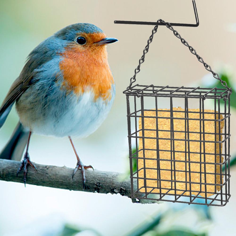 Portable Cube Cage Bird Feeder Outdoor Hanging Tre... – Grandado