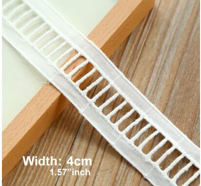 2yards/lot Stylish ladder cotton lace 4cm garment ... – Grandado
