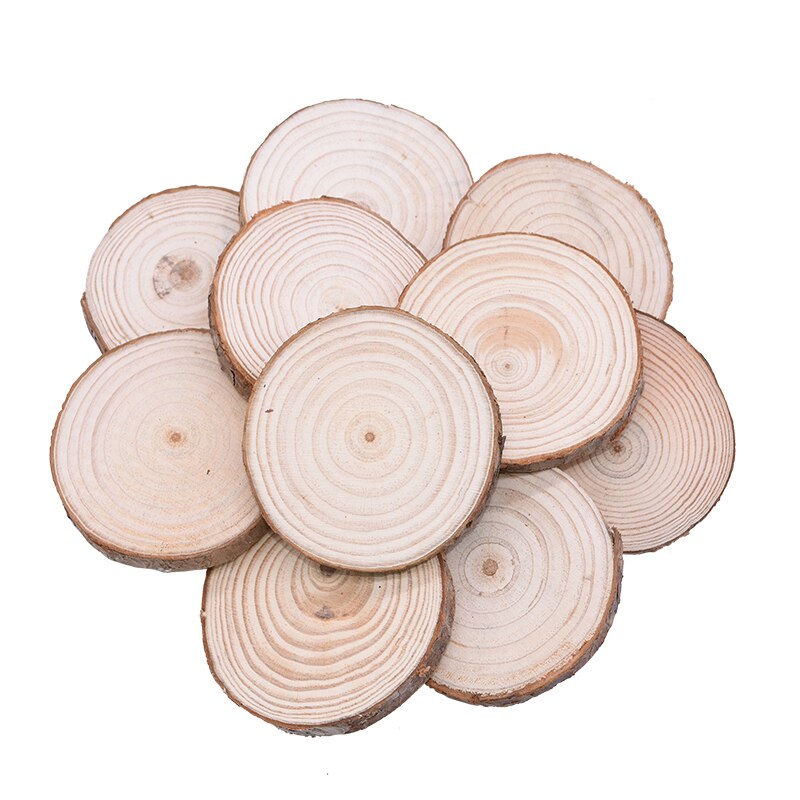 Unfinished Natural Wood Slices 3.5-4 inch Craft Wo... – Grandado