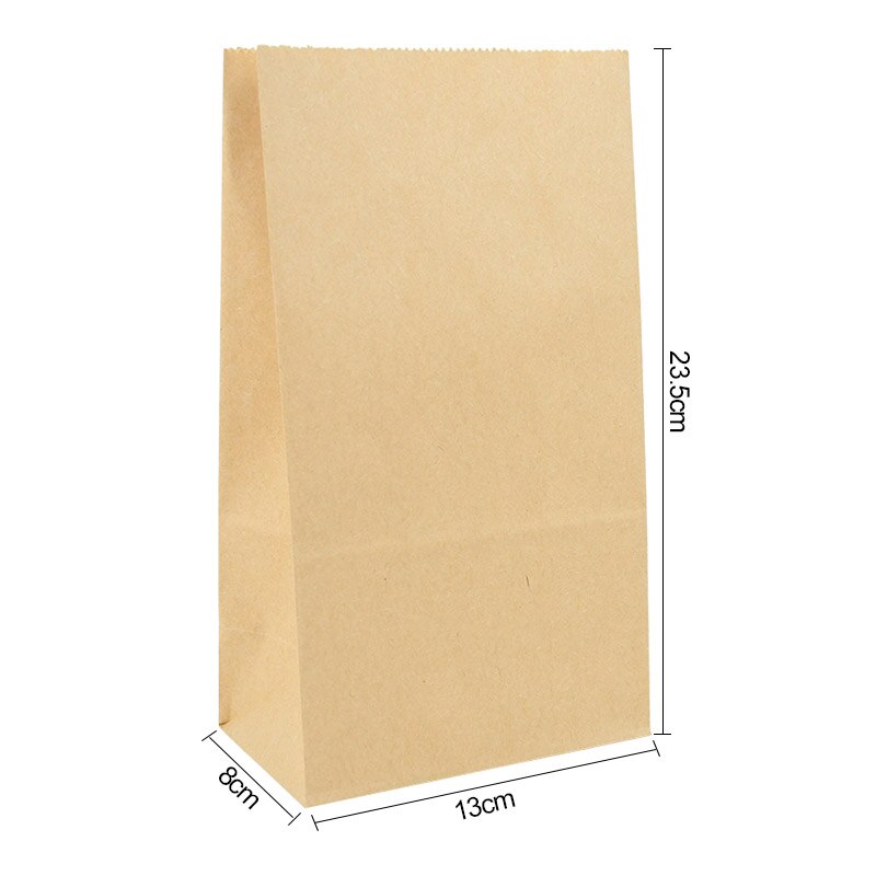 10pcs Kraft Paper Bag Dot Stripe Print Baking Cook... – Grandado
