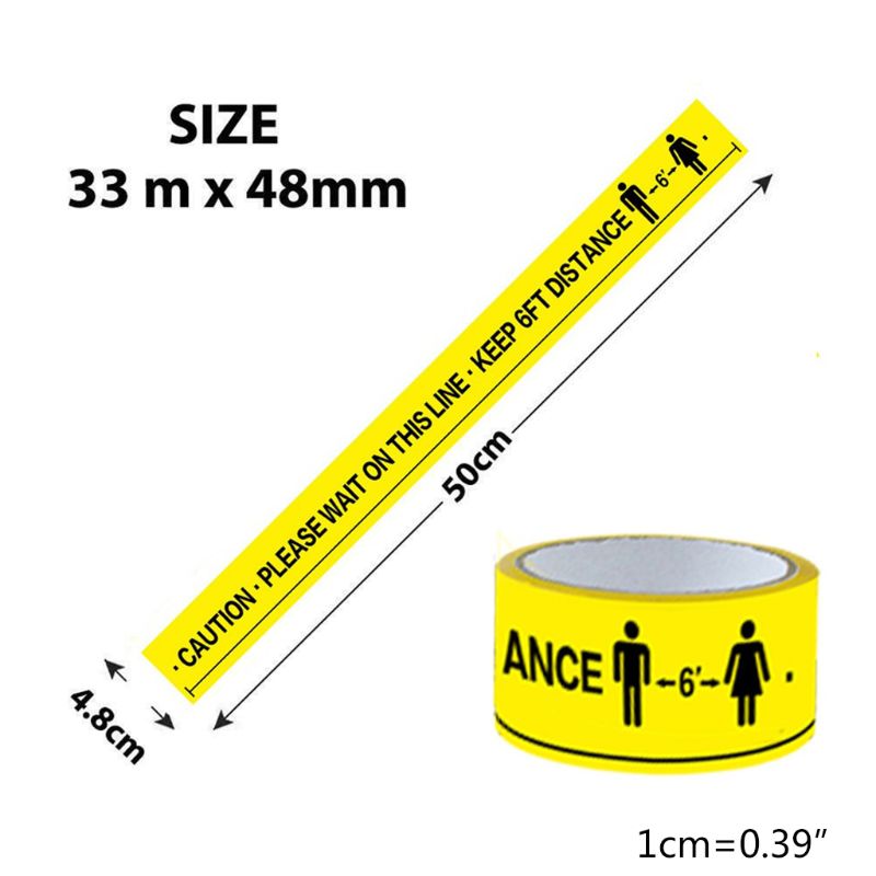 1Roll Please Wait On This Line Keep 6FT Distance F... – Vicedeal