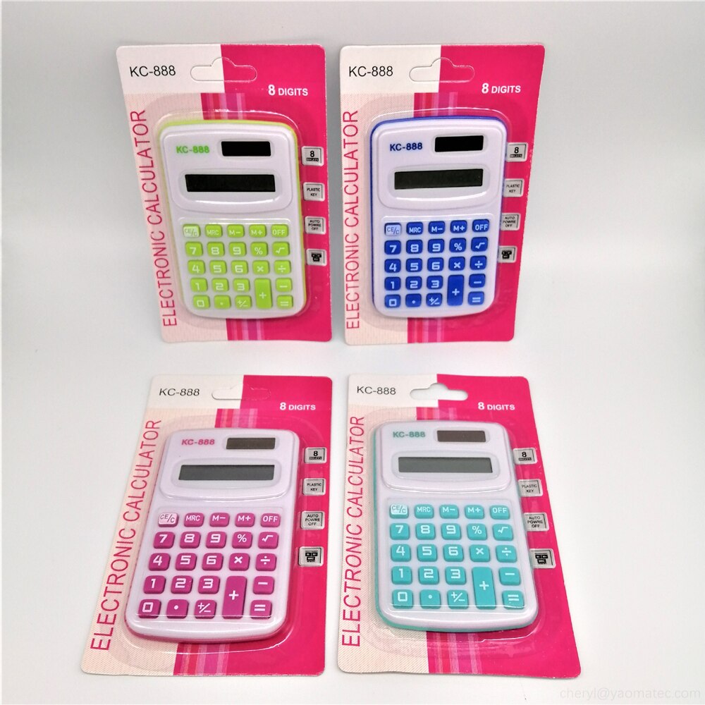 8 Digits Mini Portable Calculator For Students Col... – Grandado