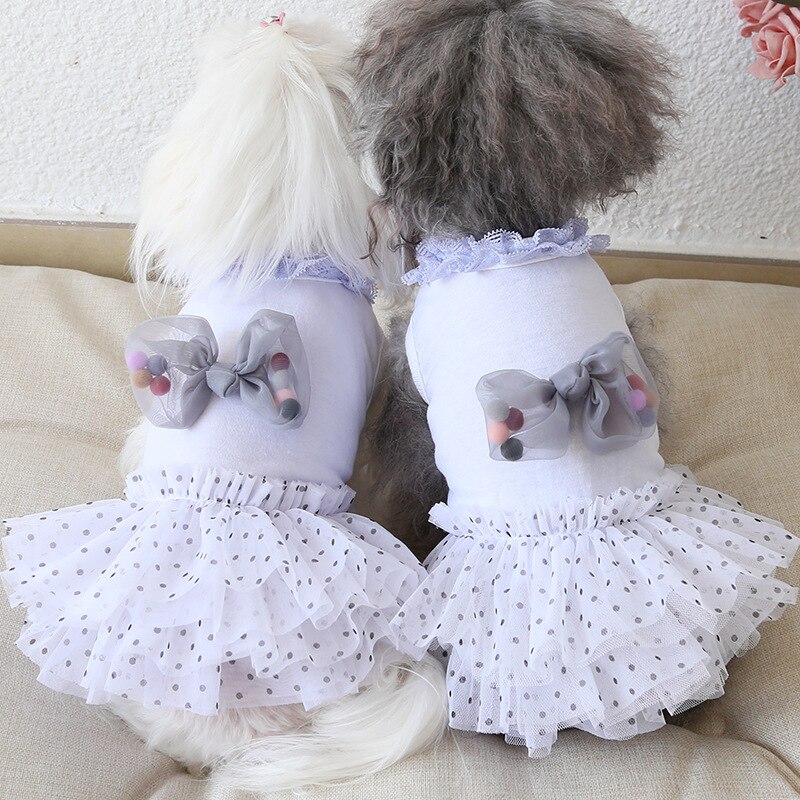 Puppy Hond Leuke Dot Tutu Jurken Katoenen Kleding ... – Grandado