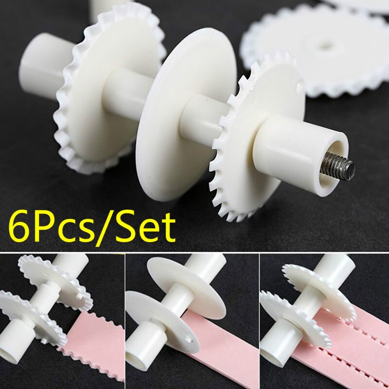 6Pcs Flower Border Fondant Ribbon Roller Cutters C... – Vicedeal