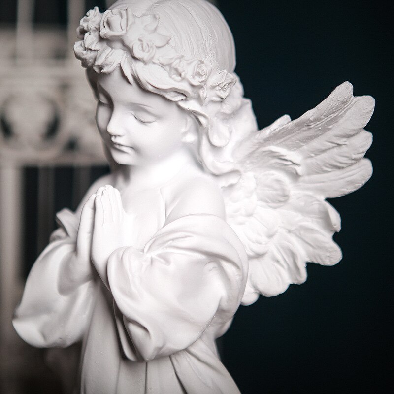 Praying Angel Decor Tabletop Decor Thinking Angels... – Vicedeal