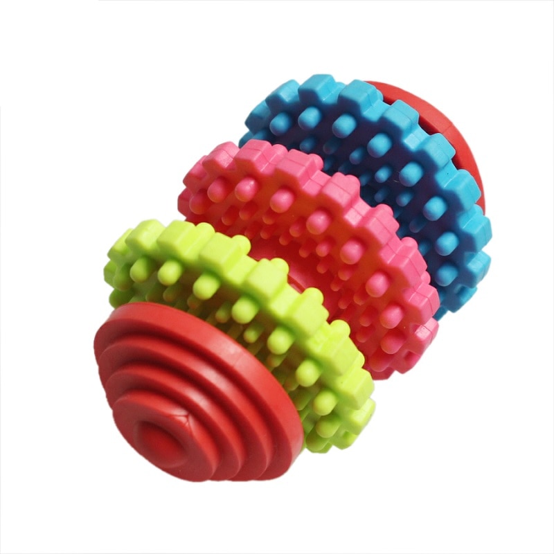 Colorful Swivel Gear Shape Dog Toy Chew Rubber Cle... – Grandado