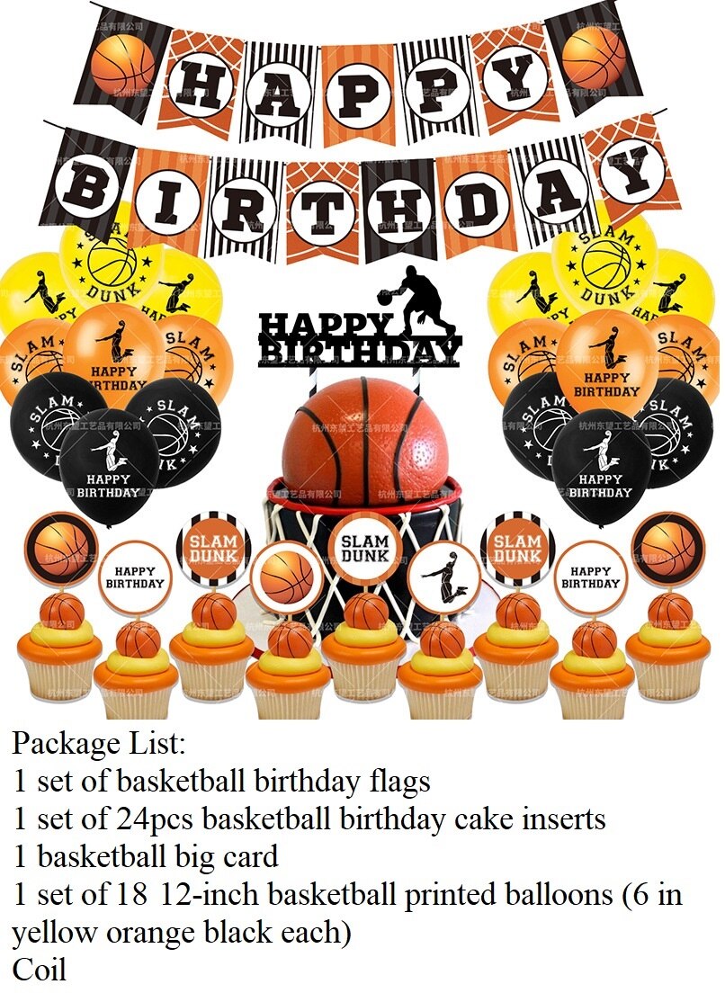 Basketball Party Decorations Basketball Birthday B... – Grandado