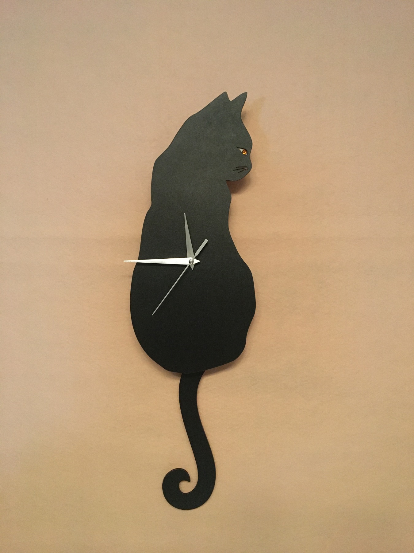 Goodtime Black Cat Decorative Pendulum Wall Clock – Grandado