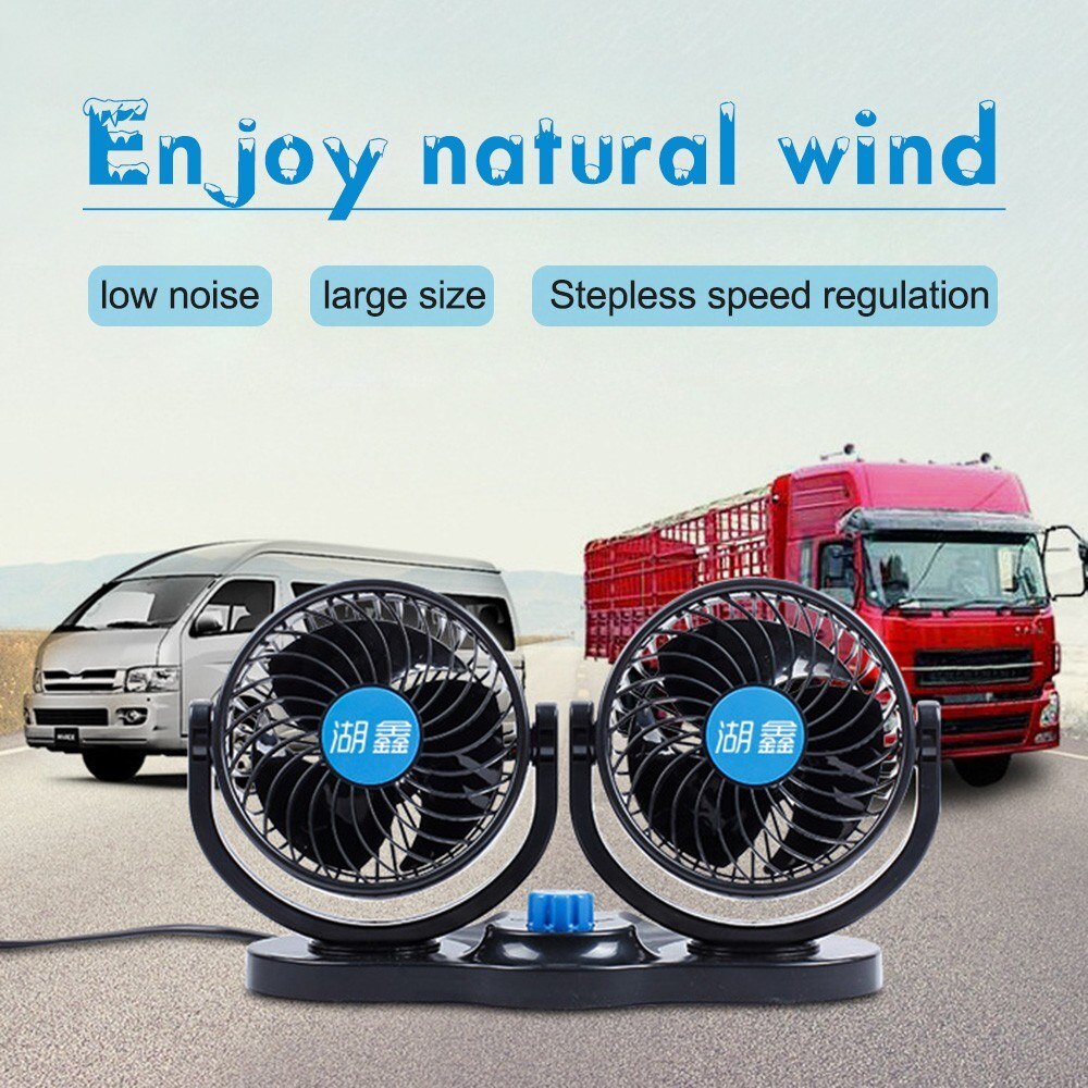 12V Fan Cooling Air Fan Powerful Dashboard Car Fan... – Grandado