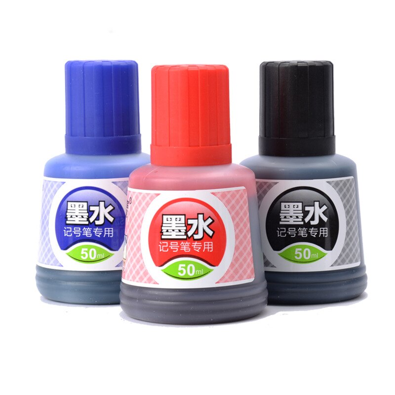 50ml Refillable Marker Pen Bottle Ink Oily Quick D... – Vicedeal