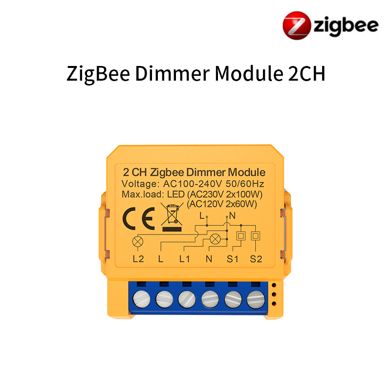 AVATTO Tuya ZigBee Smart Dimmer Switch Module 1/2 ... – Vicedeal