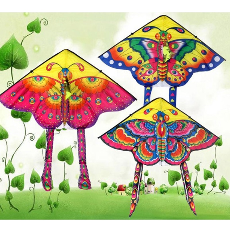 1pcs 90*50CM Outdoor Sports Butterfly Flying Kite ... – Grandado
