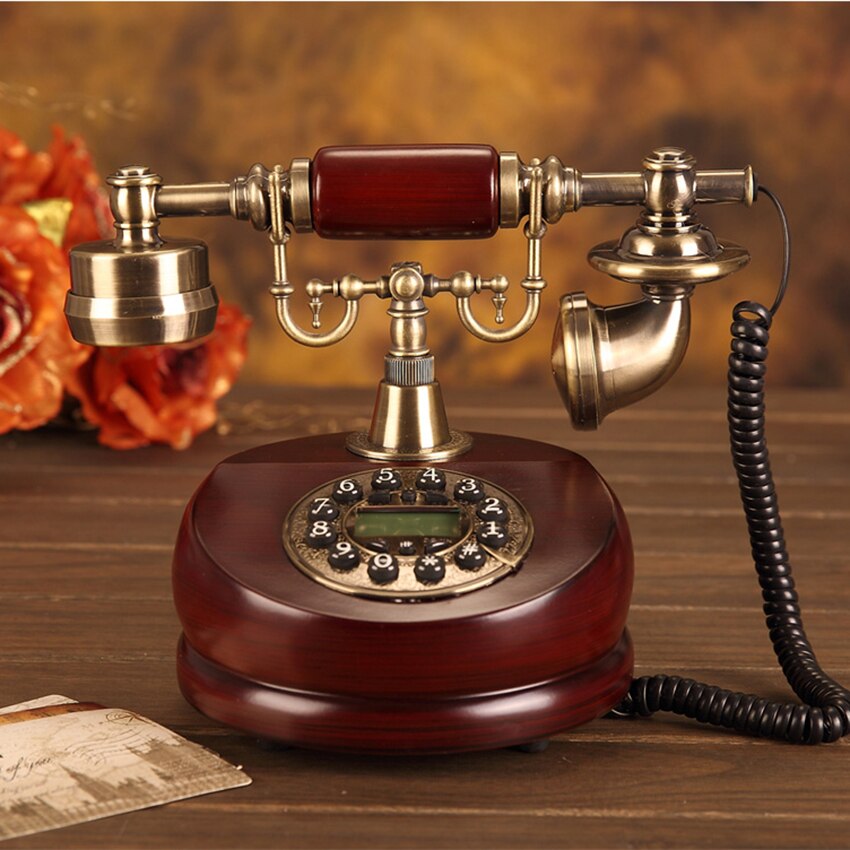 Antique Corded Telephone, Resin Fixed Digital Retr... – Vicedeal