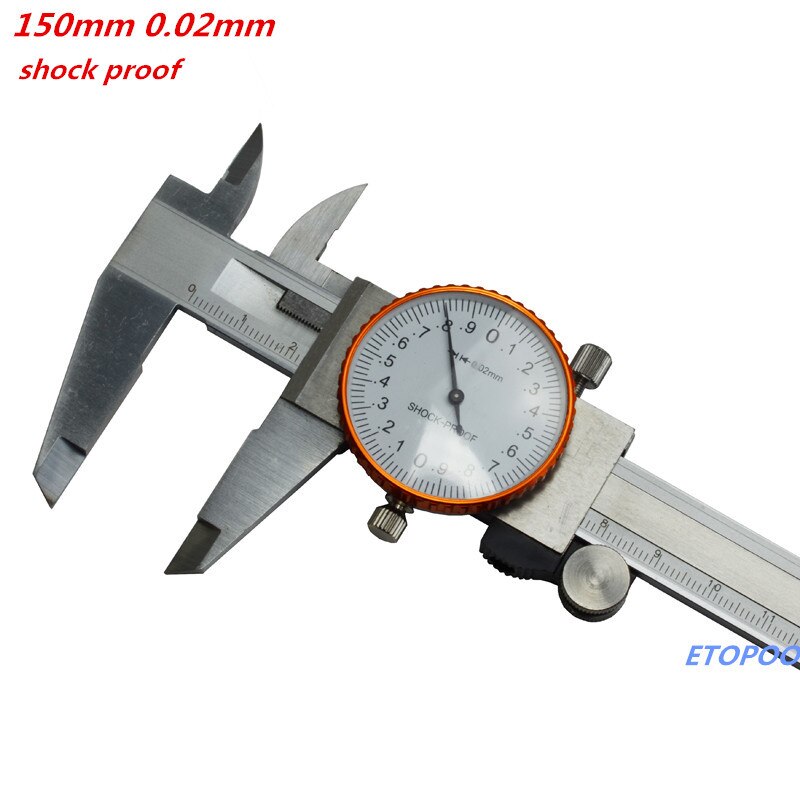 150mm 6inch Precision Dial Caliper Dial Vernier Ca... – Grandado