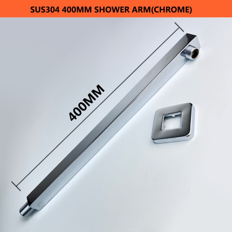 Shine Chrome Square Concealed In Wall Head Shower ... – Grandado
